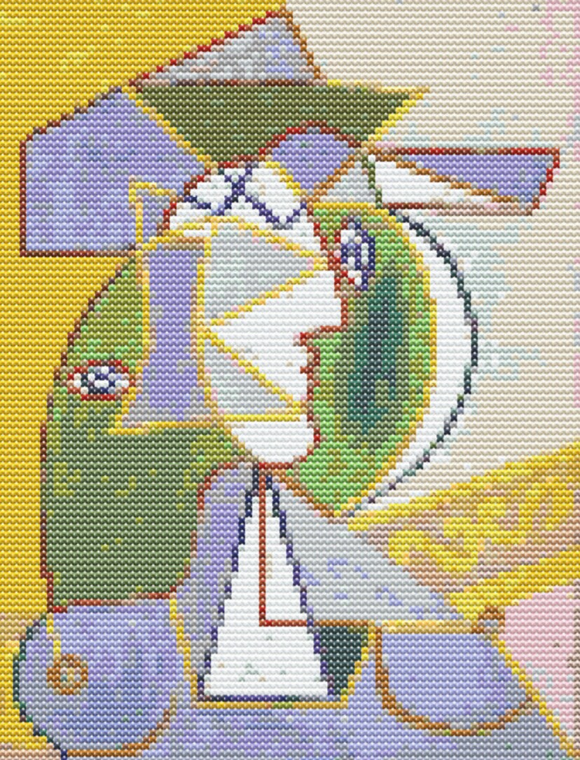 Picasso Woman in a Hat Cross Stitch Pattern: Masterpiece Embroidery ...