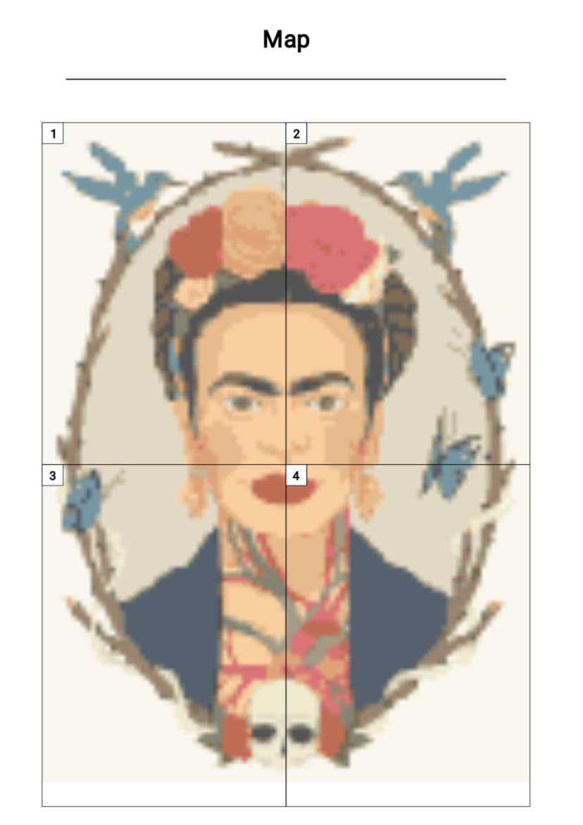 Frida Kahlo Portrait Cross Stitch Pattern Cross Stitch - Etsy