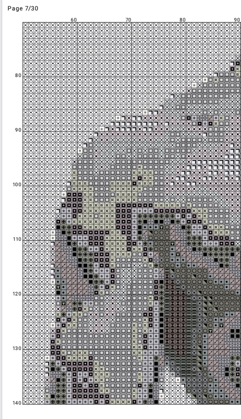 Michelangelo's David Statue Cross Stitch Pattern, Greek Cross Stitch ...