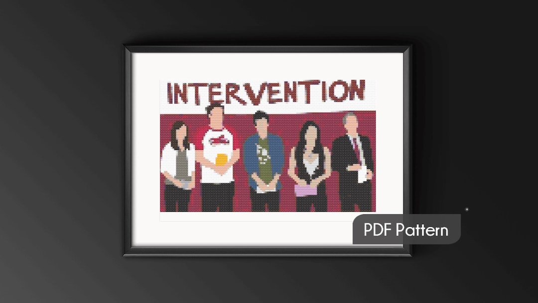 Intervention Himym Cross Stitch Pattern, Comic TV Series, How I Met ...