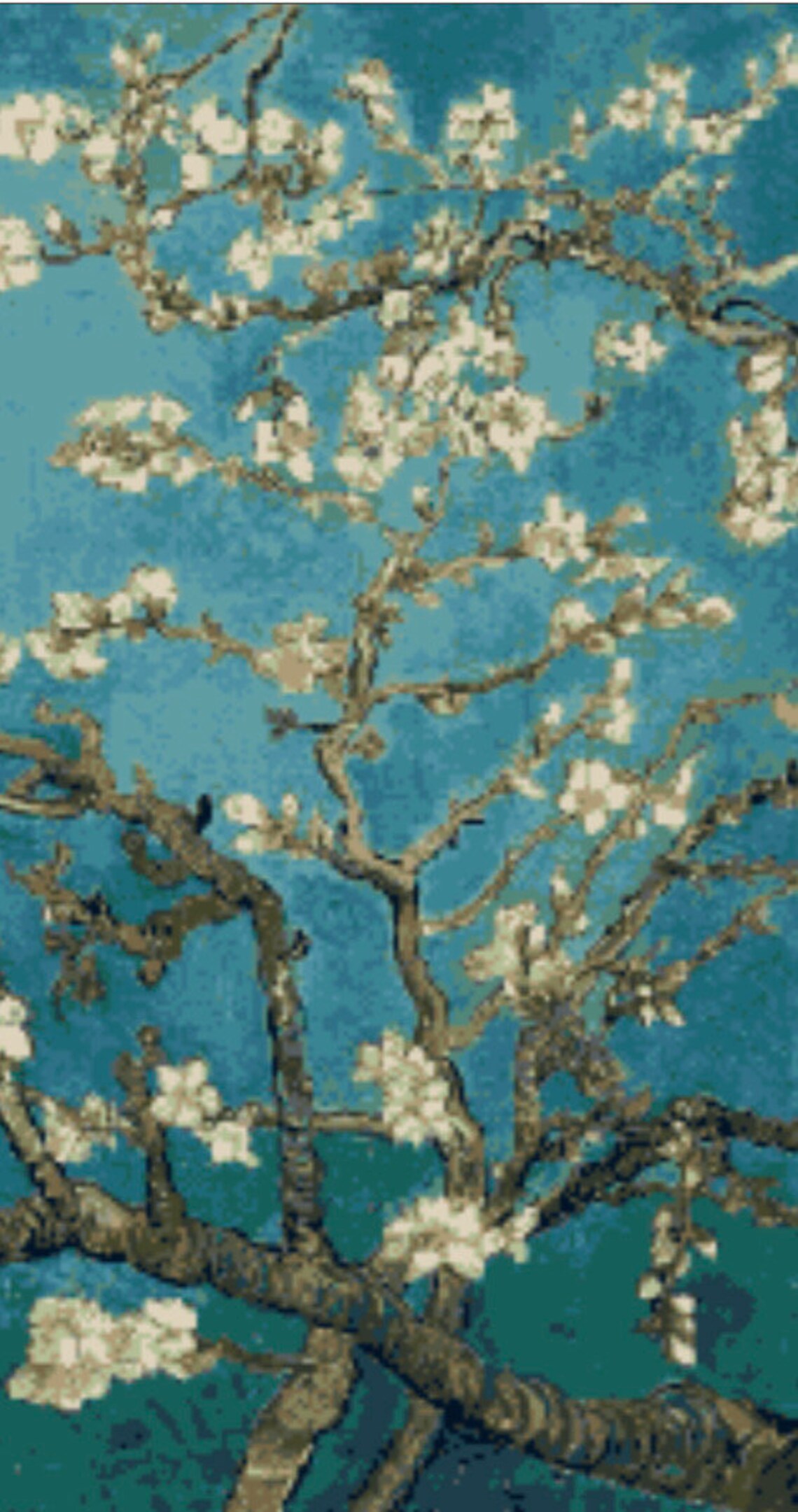 Van Gogh Almond Blossoms Cross Stitch Pattern (PDF) - Etsy