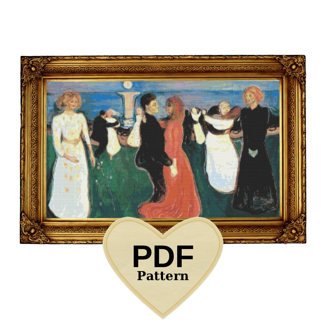 Edvard Munch: the Dance of Life Cross Stitch Pattern (PDF Pattern) - Etsy