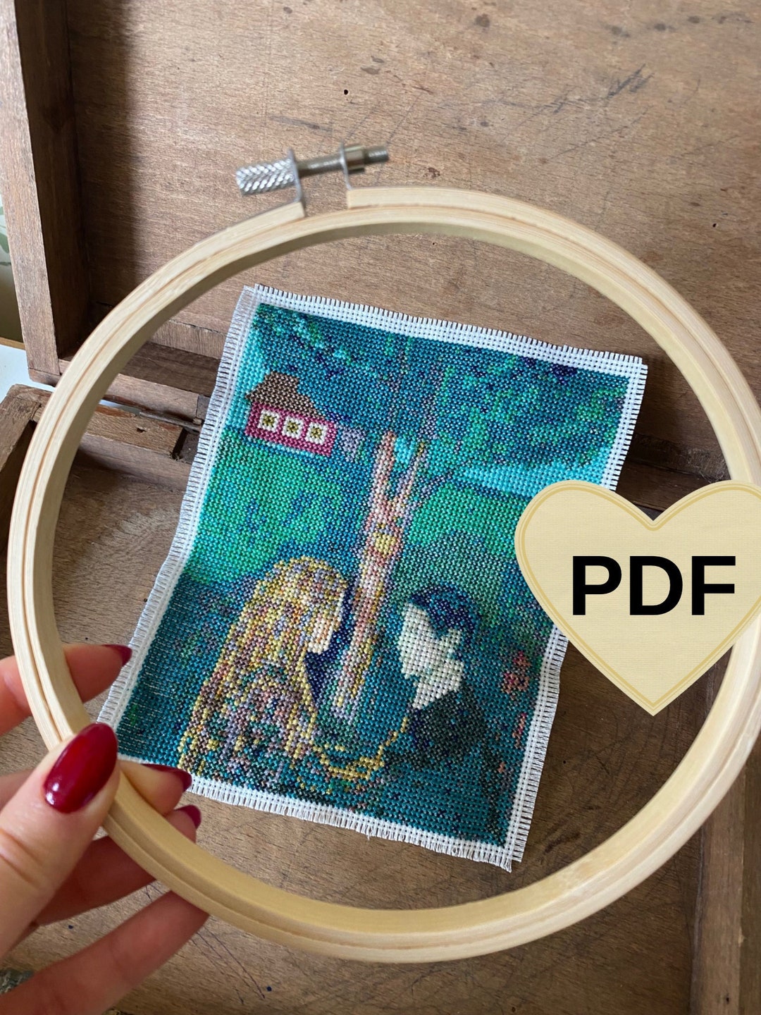 Edvard Munch 'eye in Eye' Cross Stitch Pattern (digital Download) - Etsy