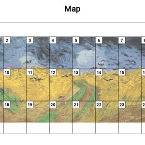 Wheatfield With Crows Cross Stitch Pattern, by Van Gogh, Artwork Modern ...