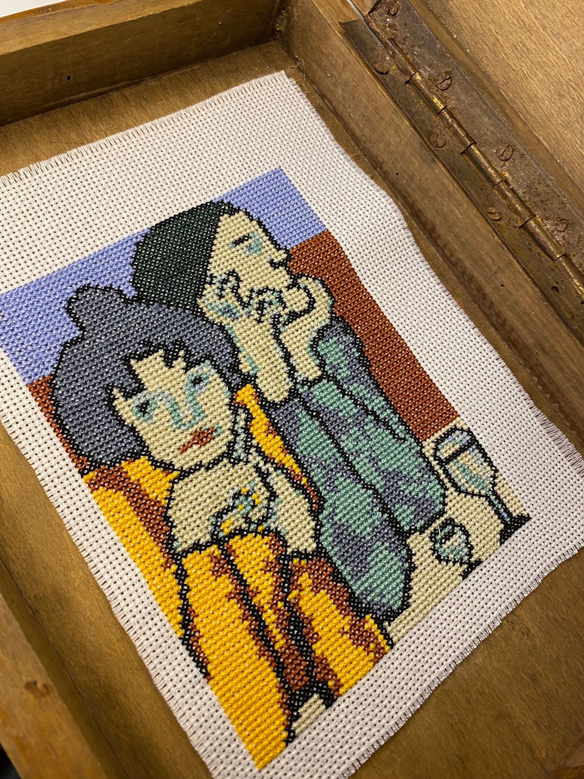 Two Acrobats by Pablo Picasso MINI Cross Stitch Pattern, Instant ...