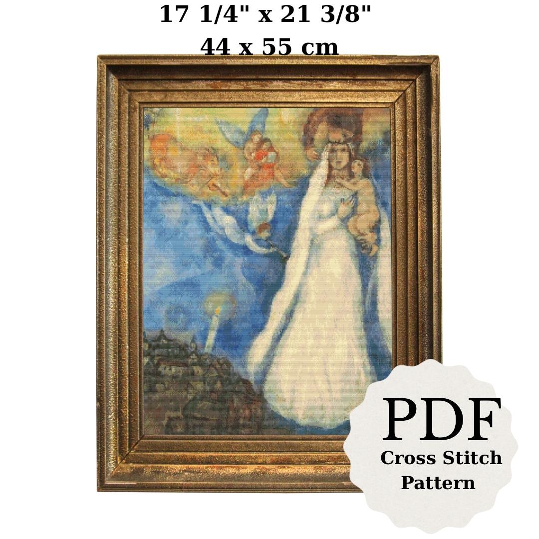 Marc Chagall: Madonna of the Village Cross Stitch Pattern (PDF) - Etsy