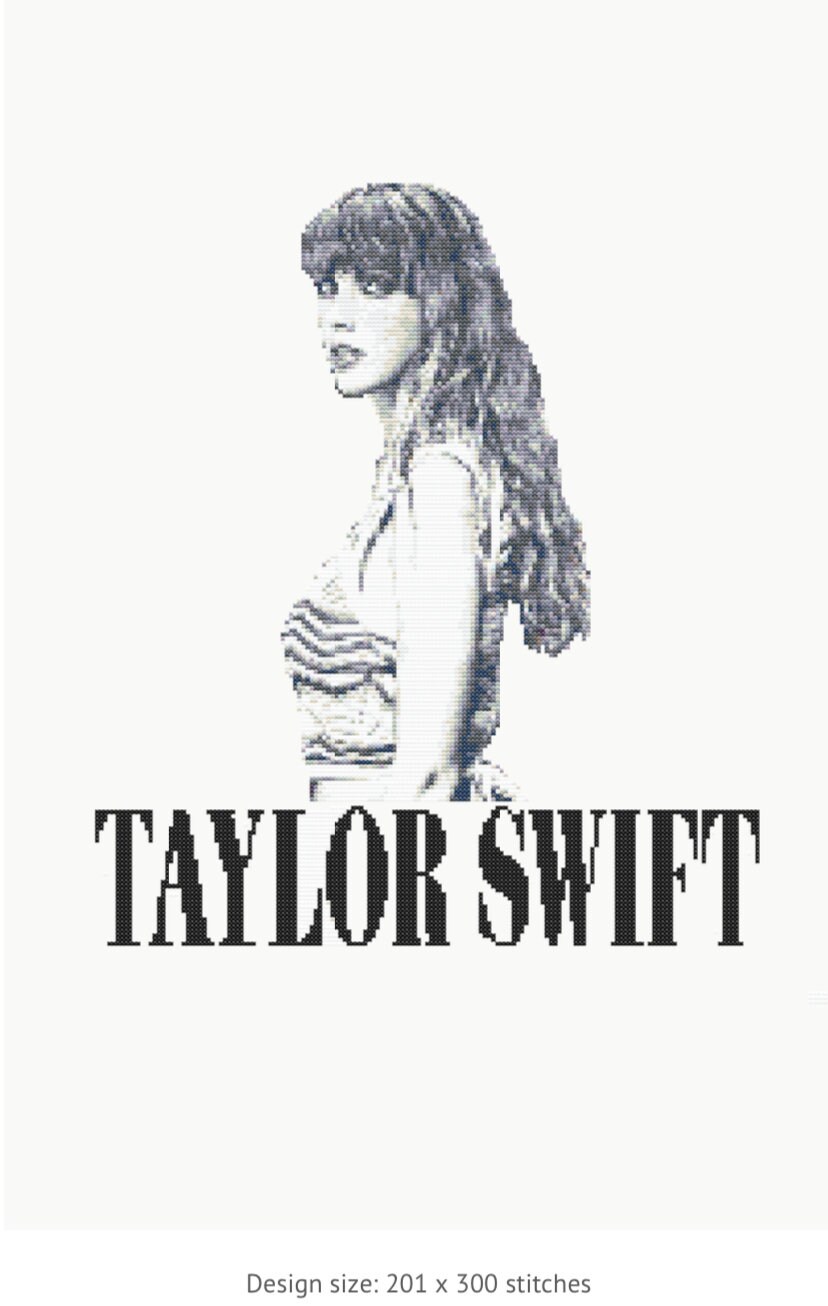 Swiftie Xstitches, Taylor Swift Cross Stitch Pattern, Eras Tour ...