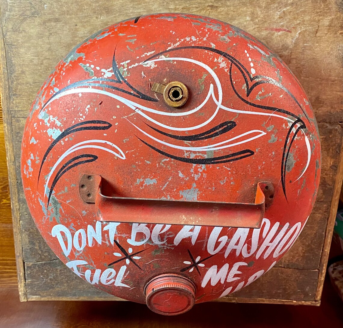 Gas Can With Hand Painted Lettering and Pinstriping - Etsy