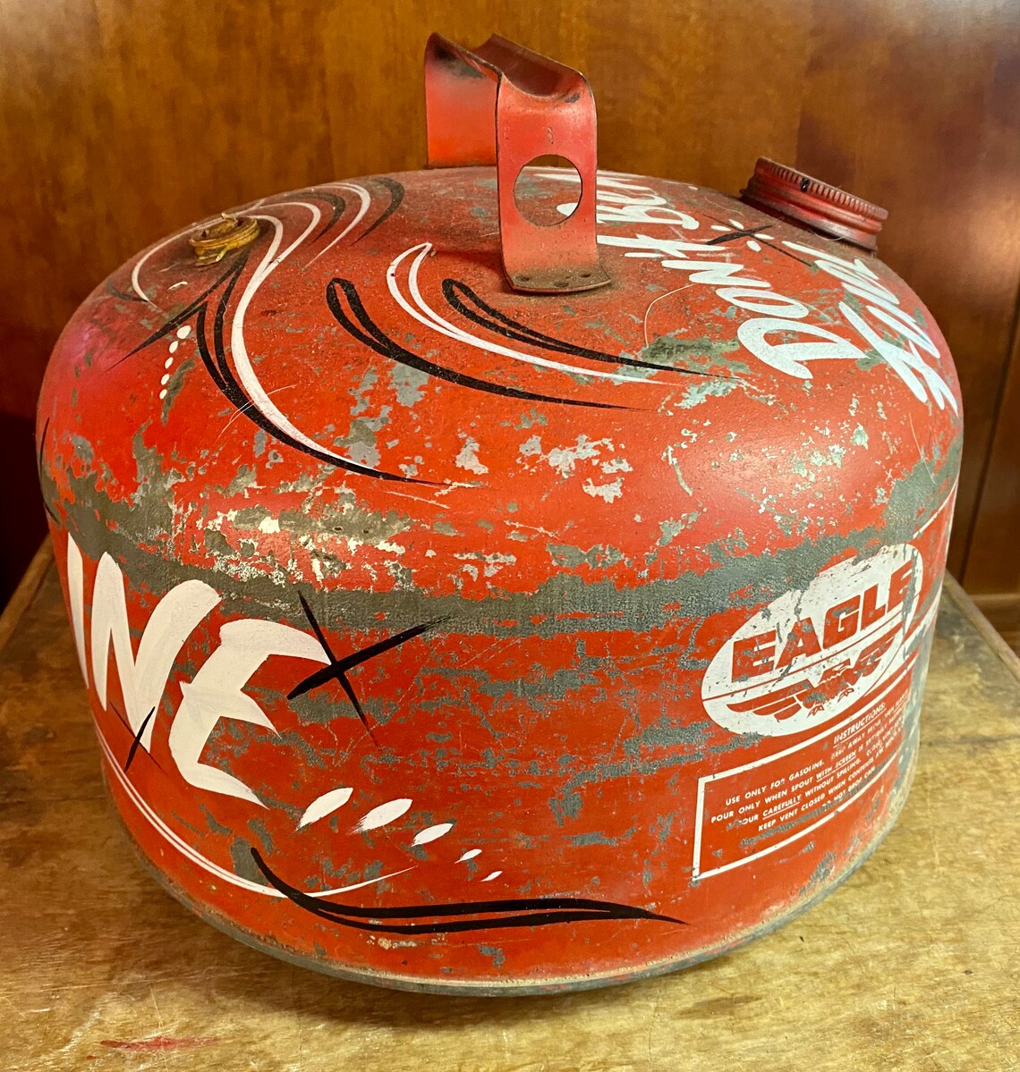 Gas Can With Hand Painted Lettering and Pinstriping - Etsy