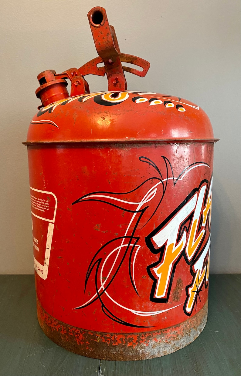 5 Gal Gas Can Custom Pinstriping and Lettering - Etsy