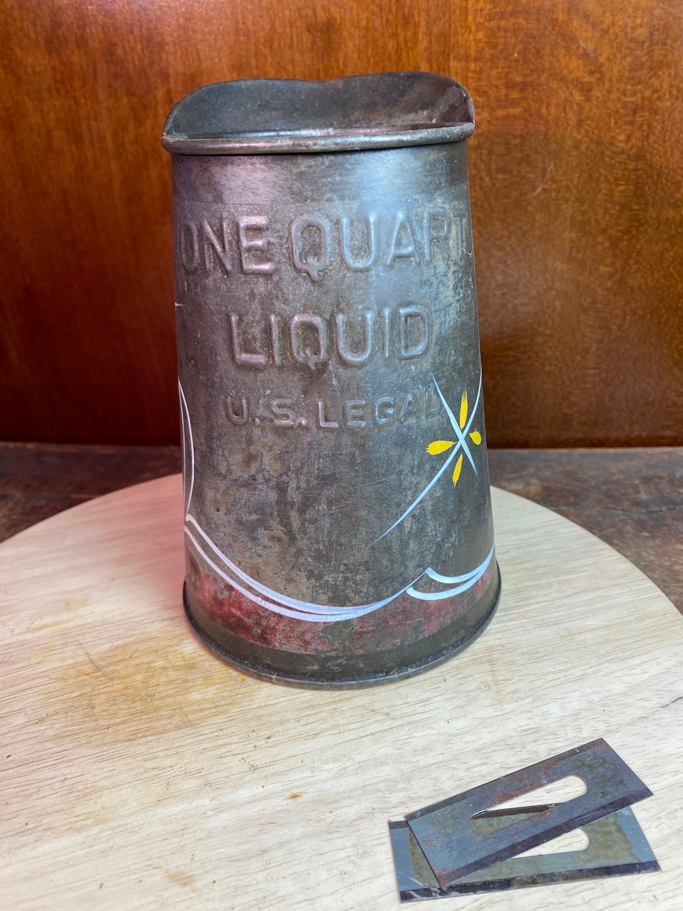 Oil Filler Can free Lube Jobs Galvanized With Custom Pinstriping and ...