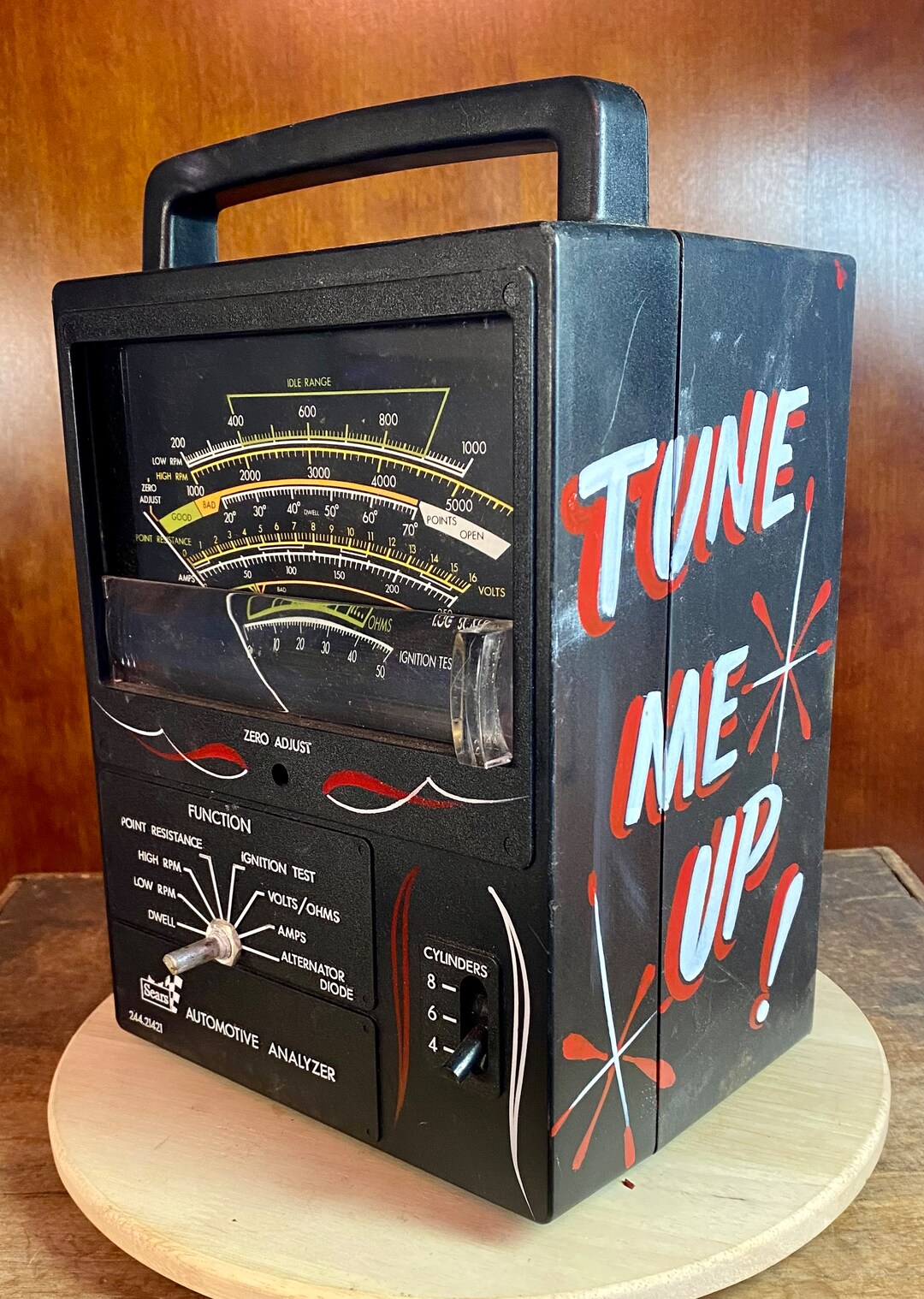 Automotive Sears Tune up Meter With Hand Painted Lettering and ...