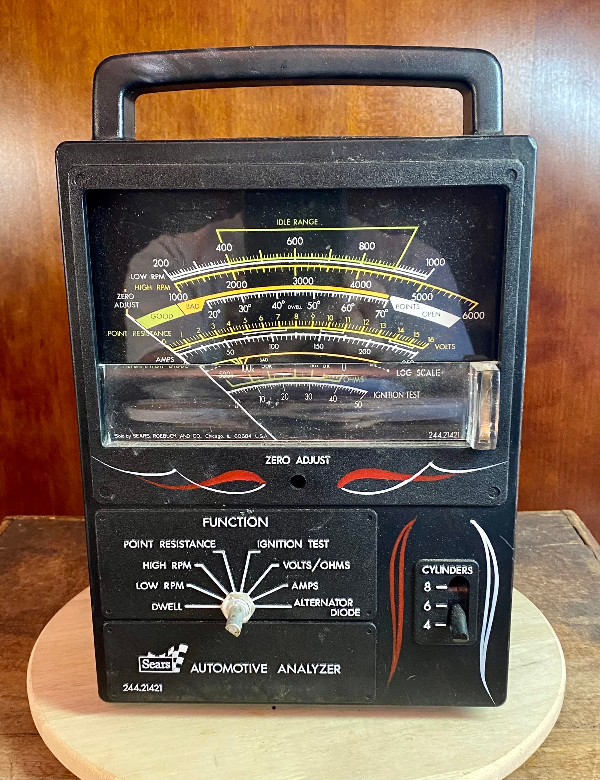 Automotive Sears Tune up Meter With Hand Painted Lettering and ...