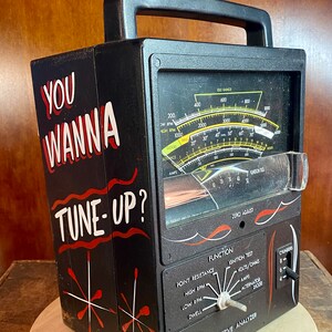 Automotive Sears Tune up Meter With Hand Painted Lettering and ...