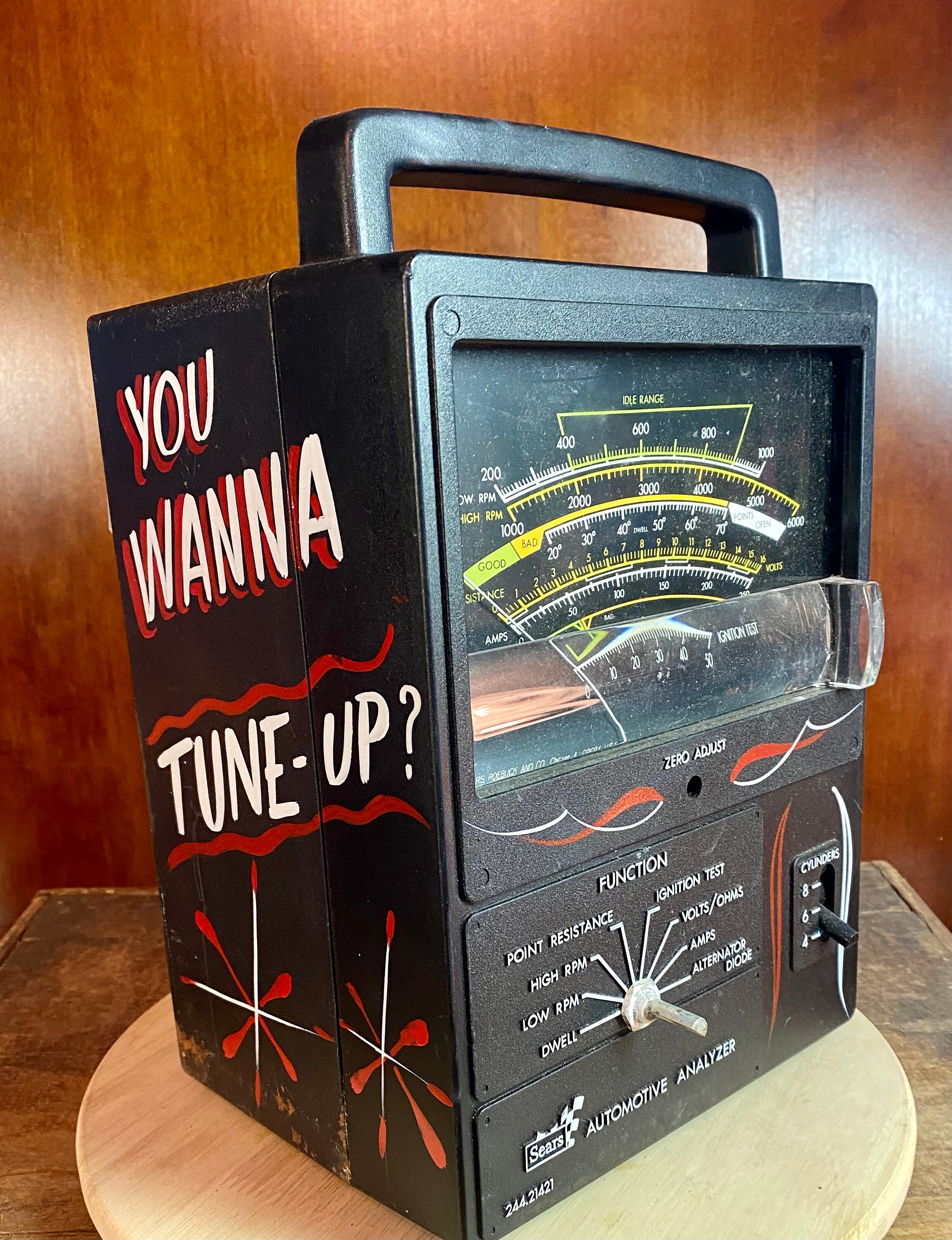 Automotive Sears Tune up Meter With Hand Painted Lettering and ...
