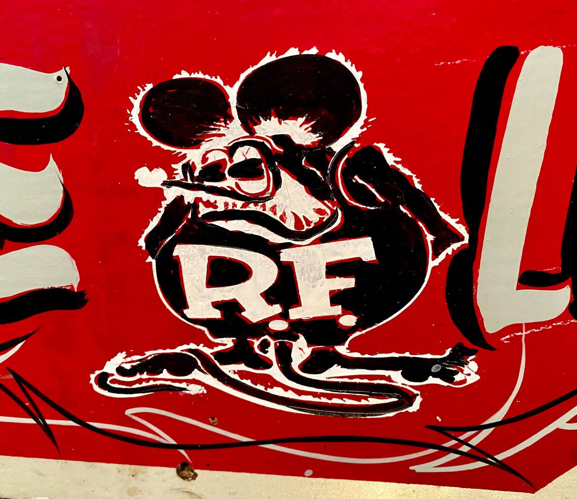 Wood Stop Sign Rat Fink Striping and Lettering - Etsy