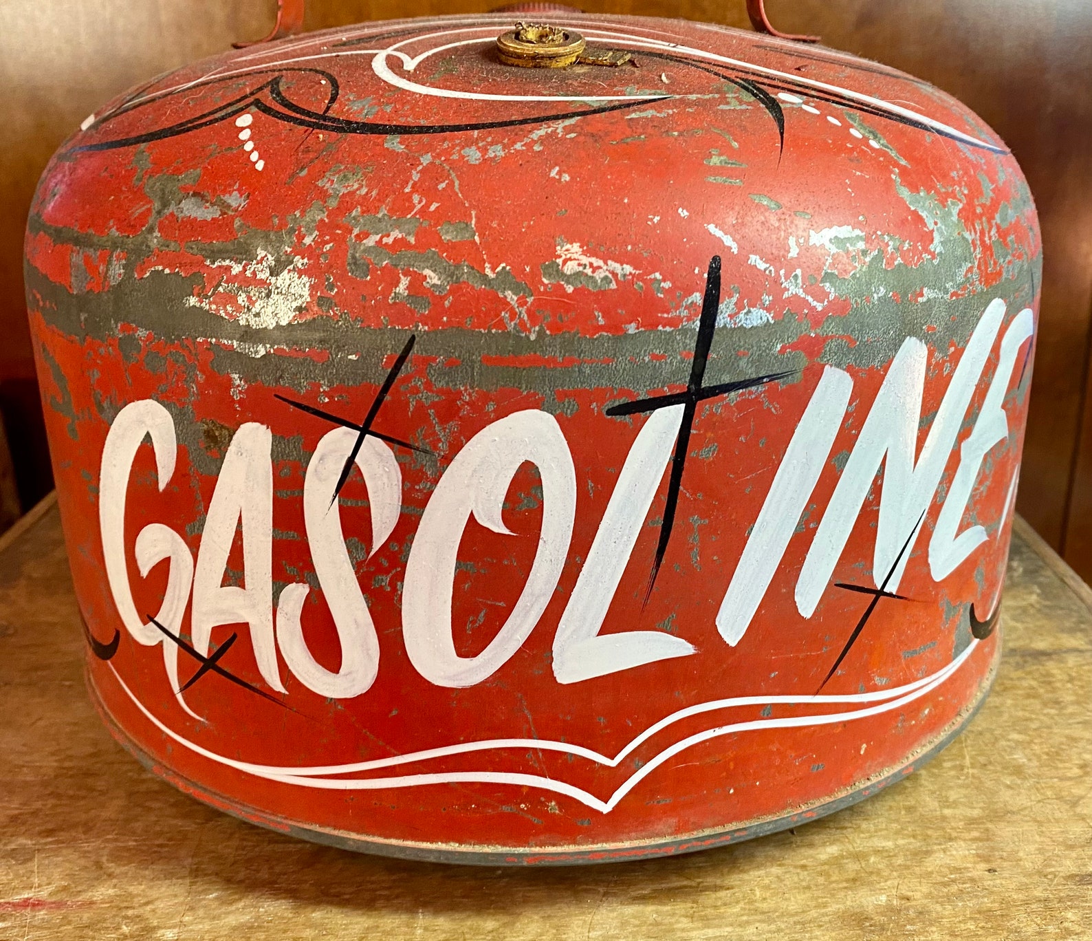 Gas Can With Hand Painted Lettering and Pinstriping - Etsy