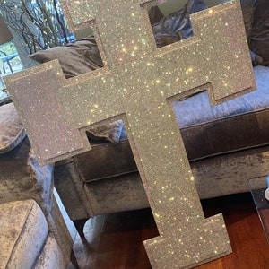 Custom Crystal Wedding Cross With 28,800 Crystals Applied by Hand for ...