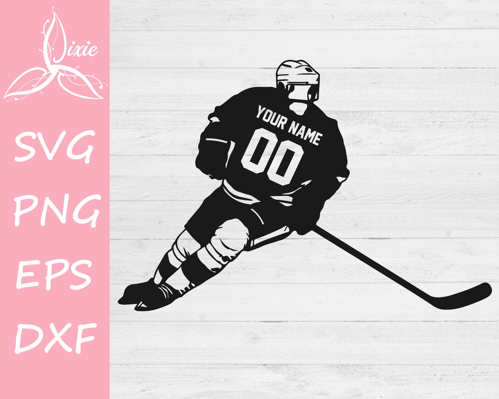 Hockey SVG, Hockey Player SVG, Hockey Player Cut File for Cricut ...