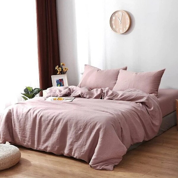 Washed Linen Bedding - Etsy