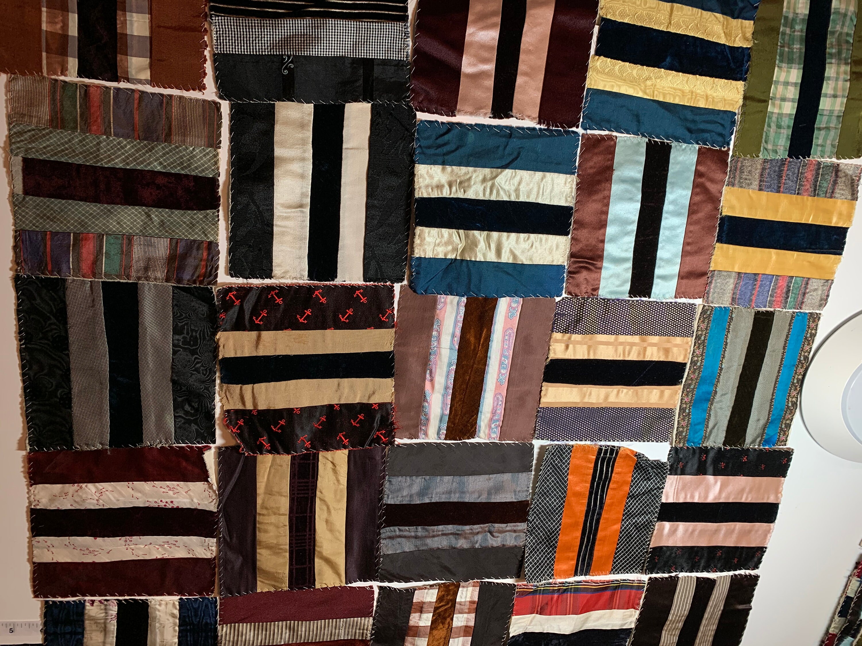 Vintage Strip Pieced Quilt Blocks - Etsy