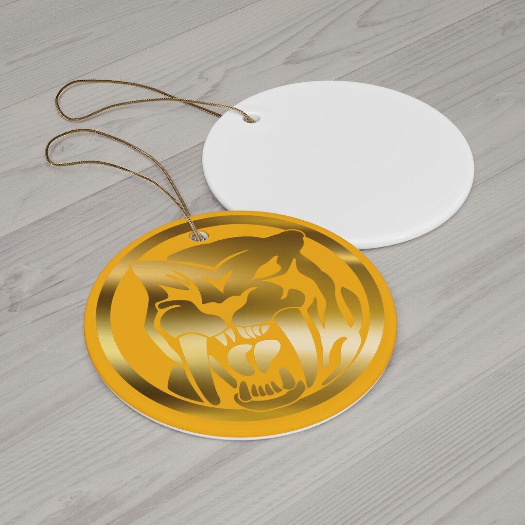 Sabertooth Tiger Power Coin Christmas Tree Ornament - Etsy