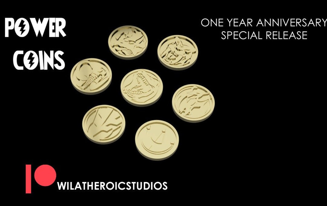Dinozord Power Coins - Etsy