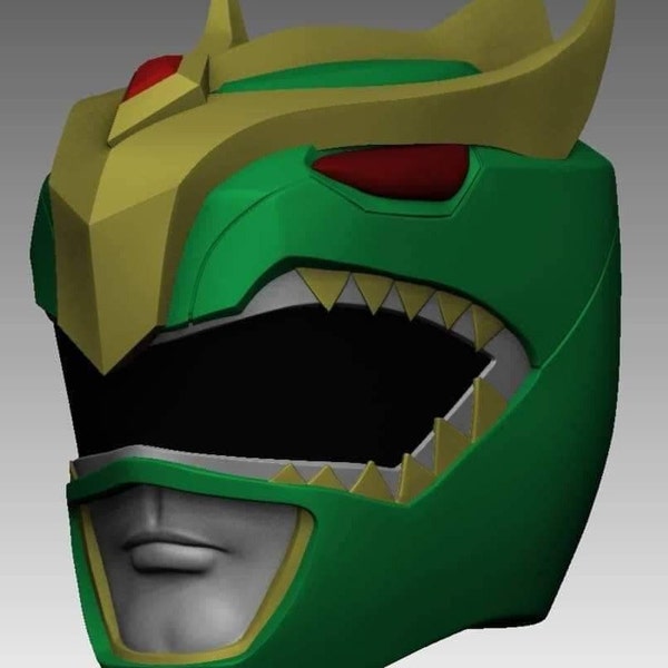 Green Dragon Ranger Helmet - Etsy