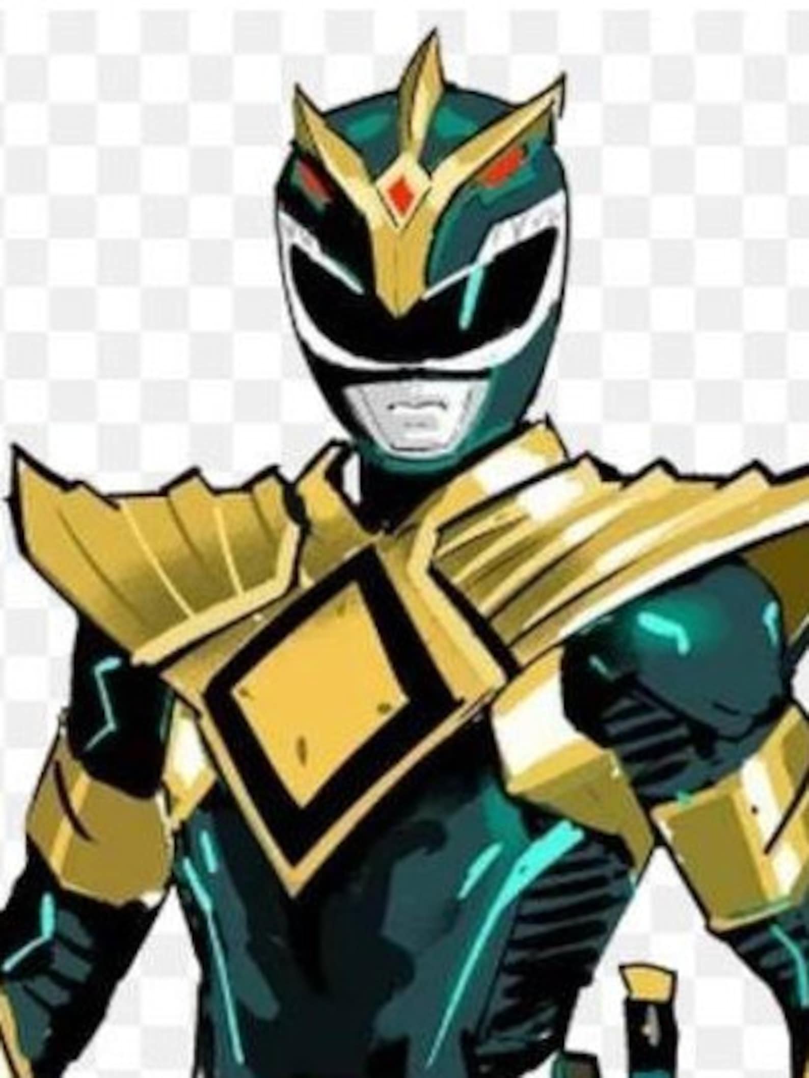 Green Ranger matthew Cook Version Helmet 3D File join My - Etsy