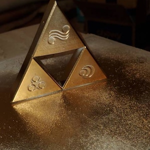 Golden Triforce Desktop Prop - Etsy