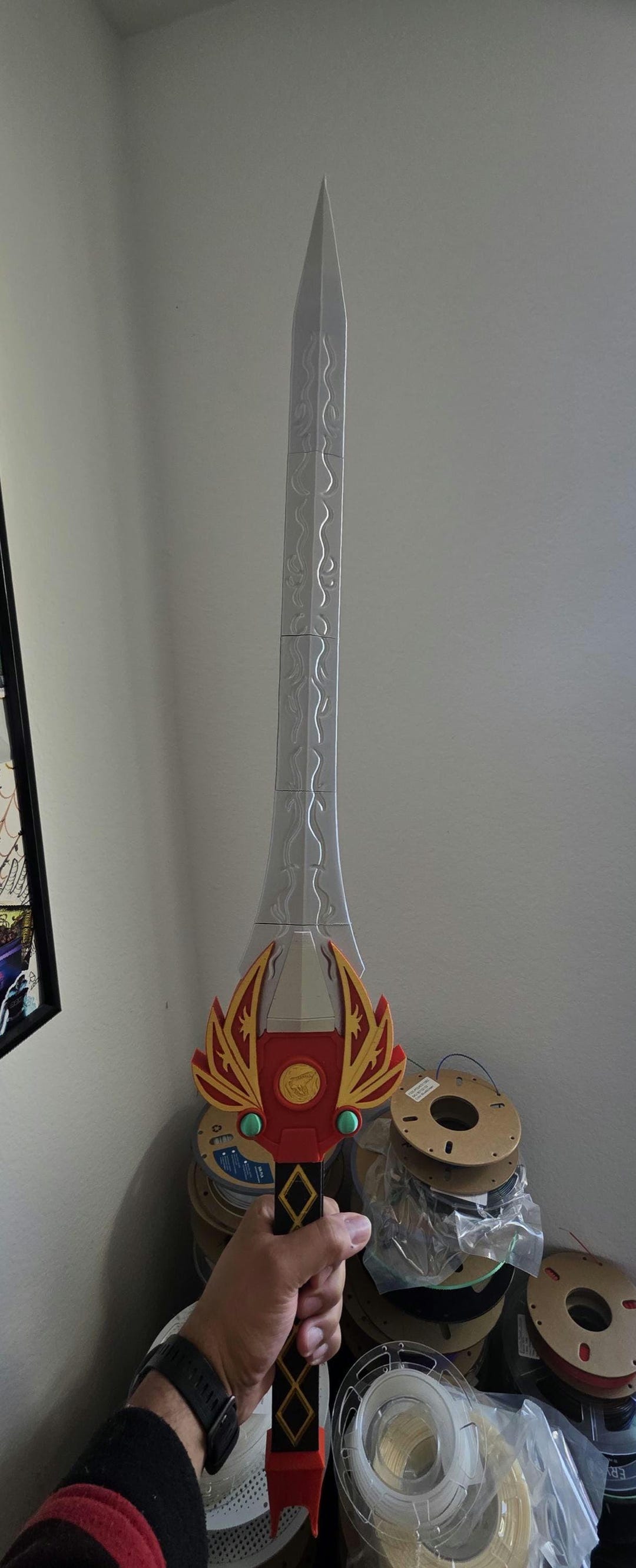 Red Ranger's Power Sword [3D Printed Prop] - Etsy