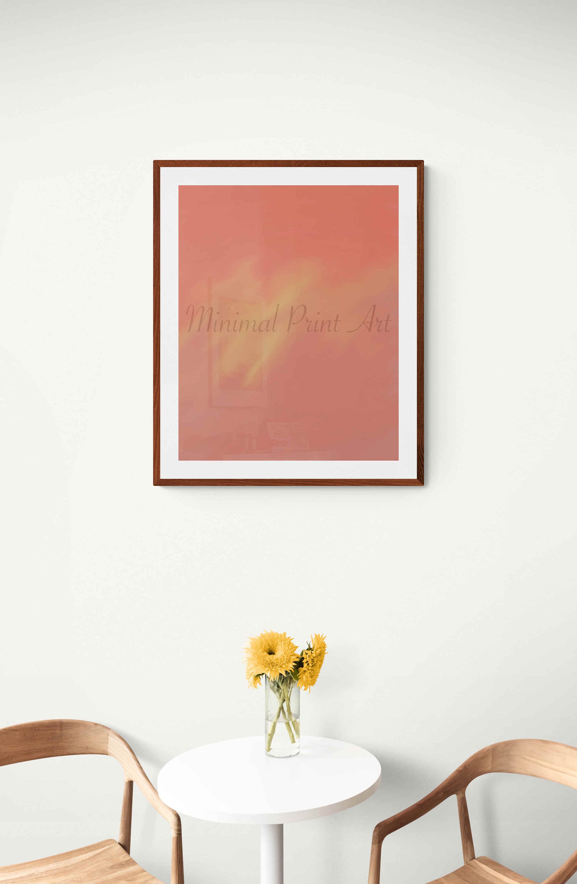 The Sunset Minimalist Art, Downloadable Art, Abstract Modern Printable ...
