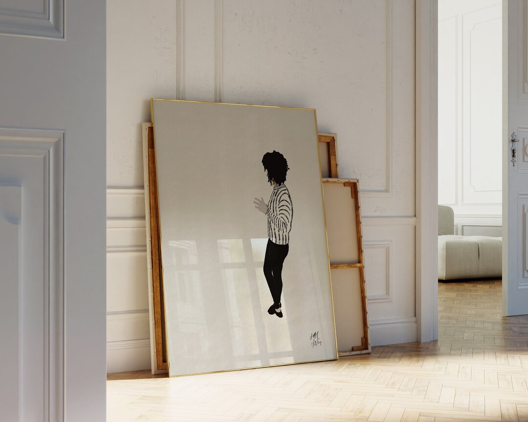 Abstract Minimalist Line Art, Woman Figure, Mid Century Abstract Art ...