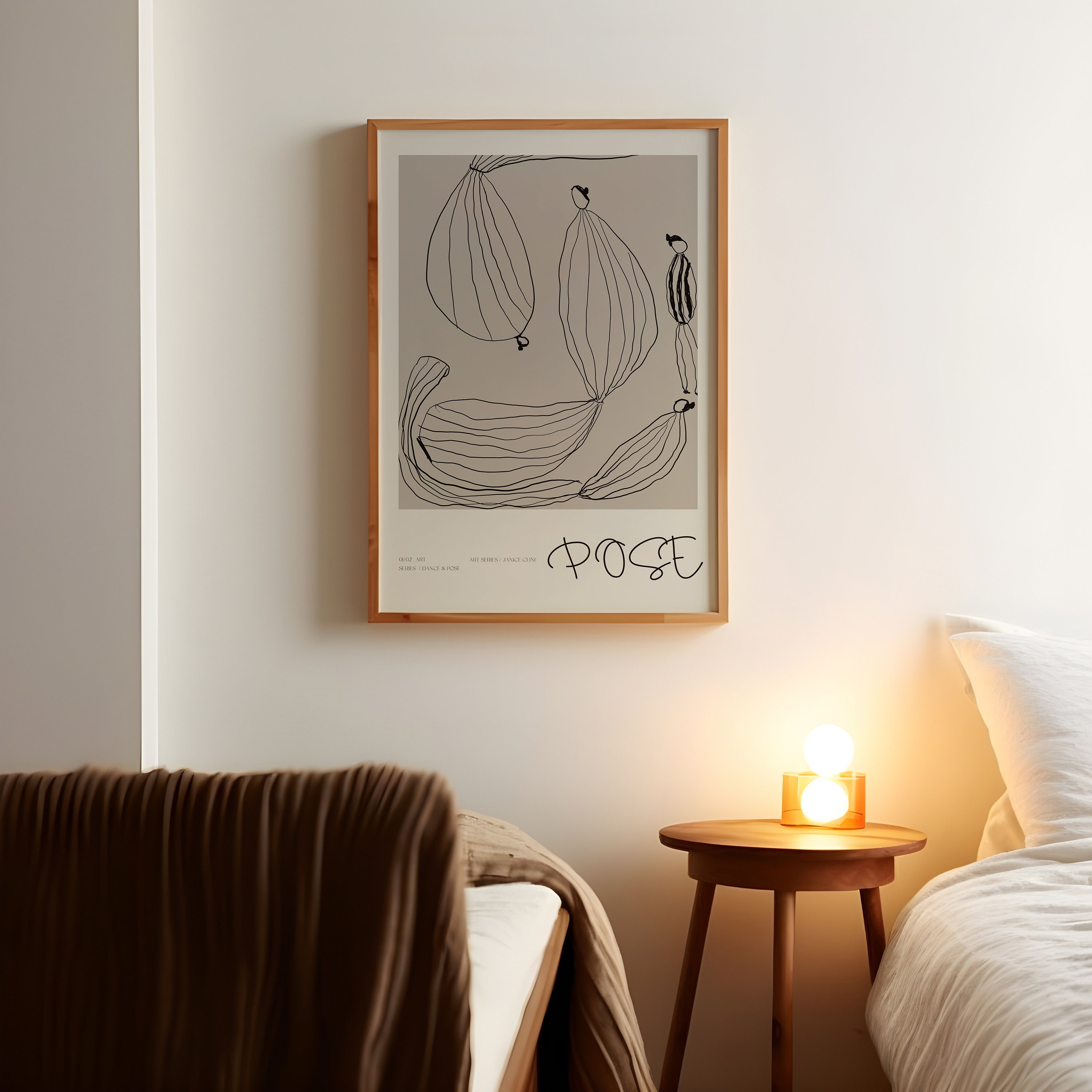 Japandi Wall Art, Black and Beige Abstract Print. Wabi Sami Wall Art ...