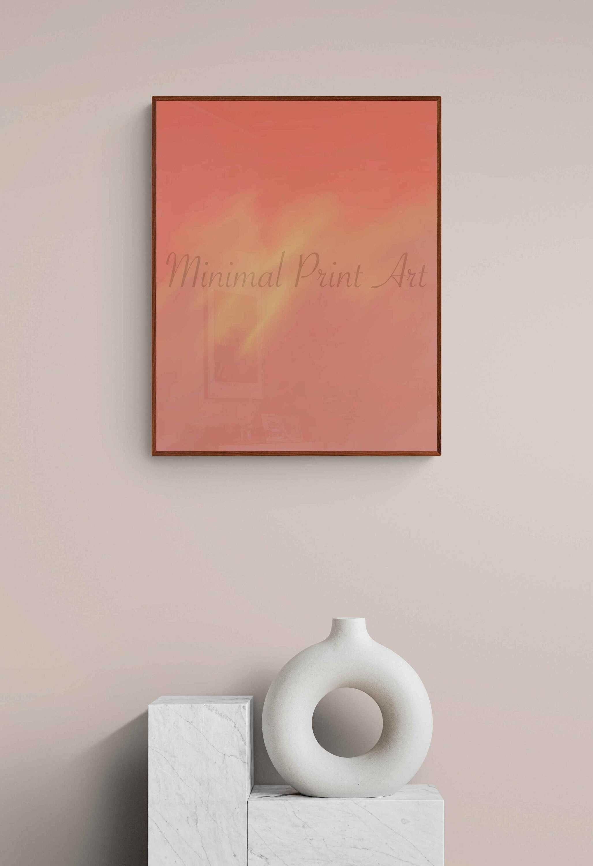 The Sunset Minimalist Art, Downloadable Art, Abstract Modern Printable ...