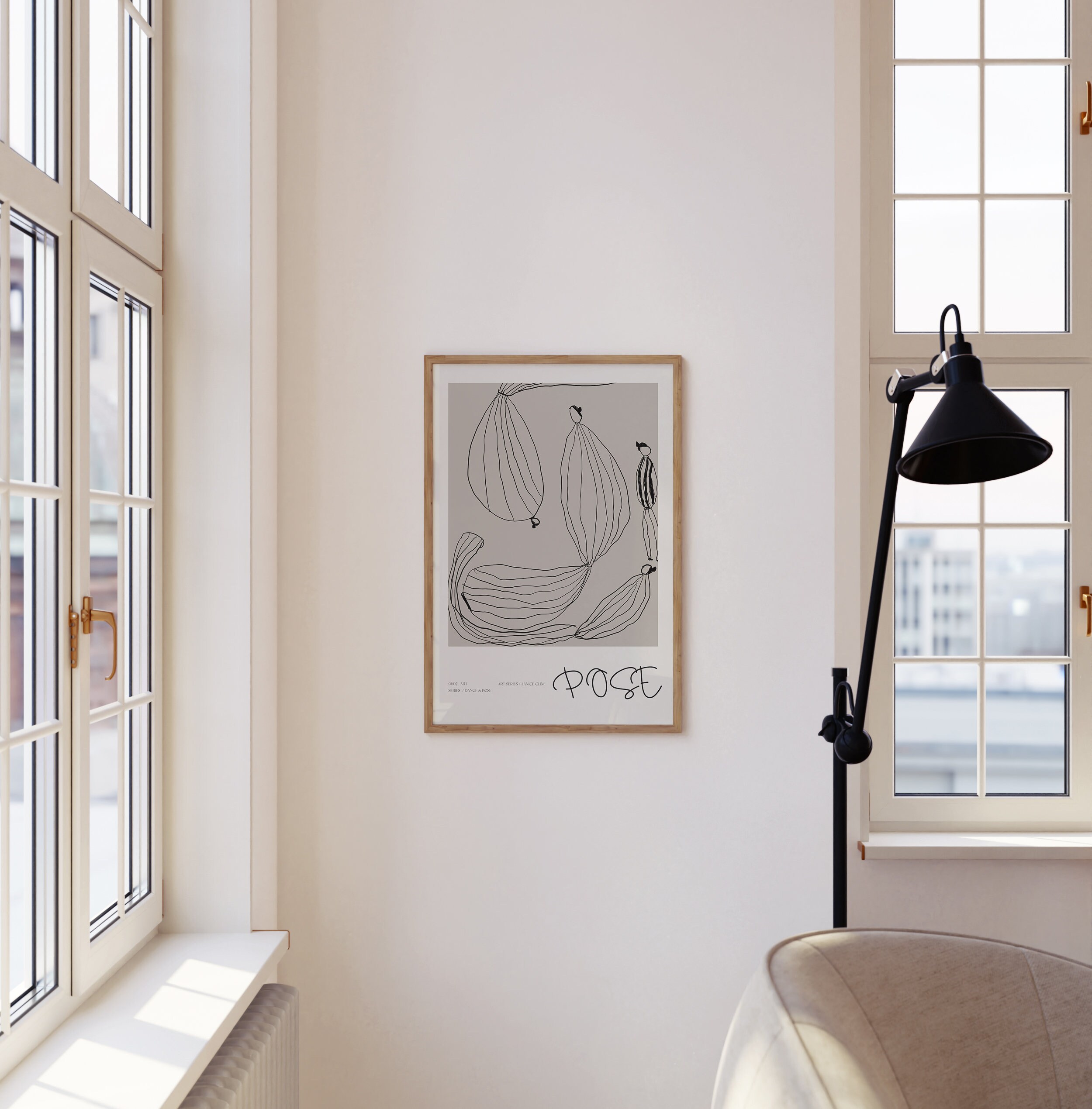 Japandi Wall Art, Black and Beige Abstract Print. Wabi Sami Wall Art ...