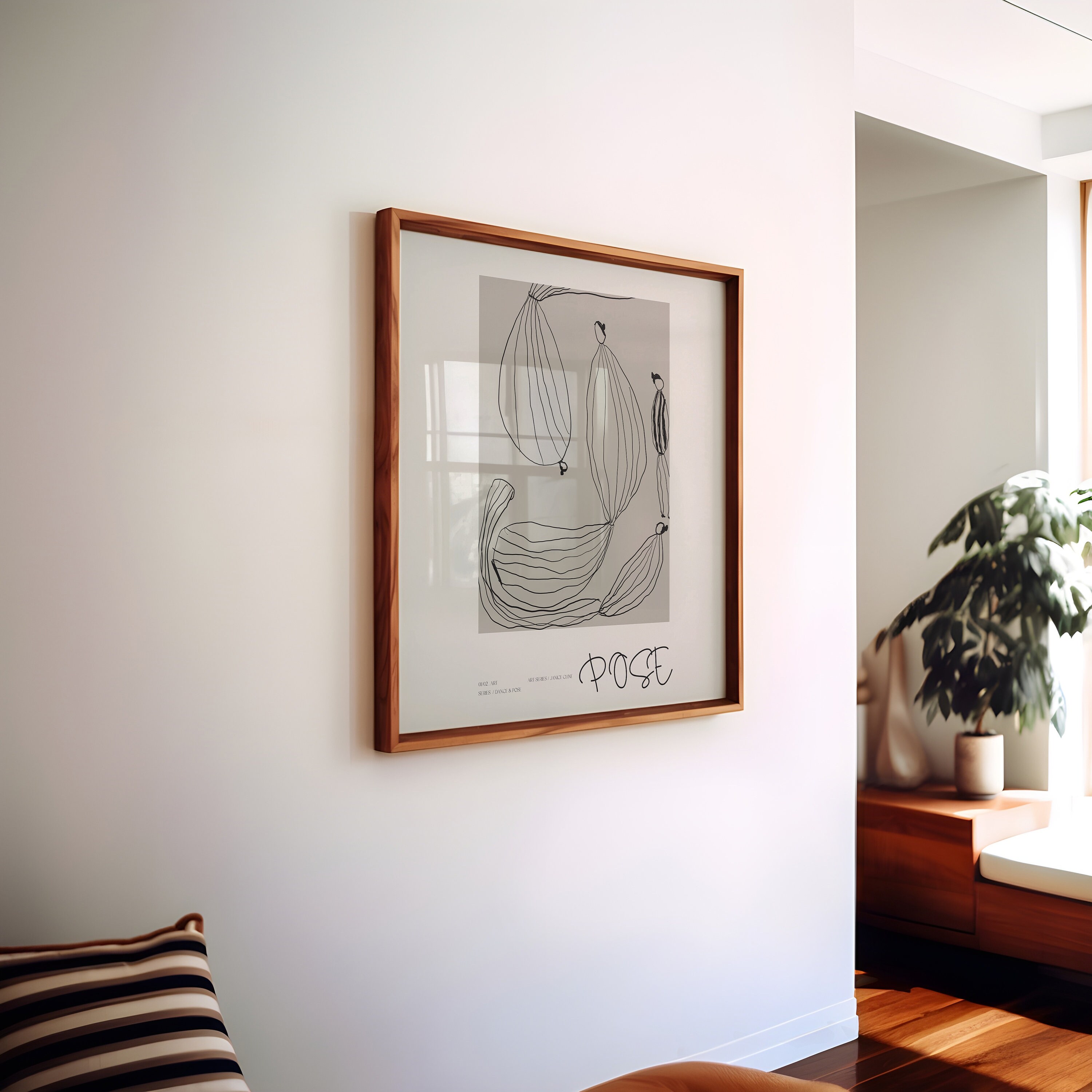 Japandi Wall Art, Black and Beige Abstract Print. Wabi Sami Wall Art ...