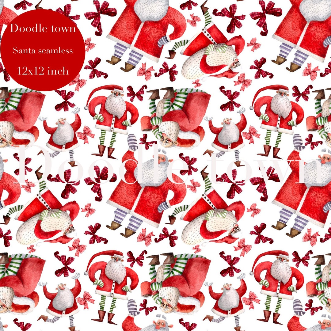 Christmas Seamless Pattern, Sublimation, Christmas Seamless File ...