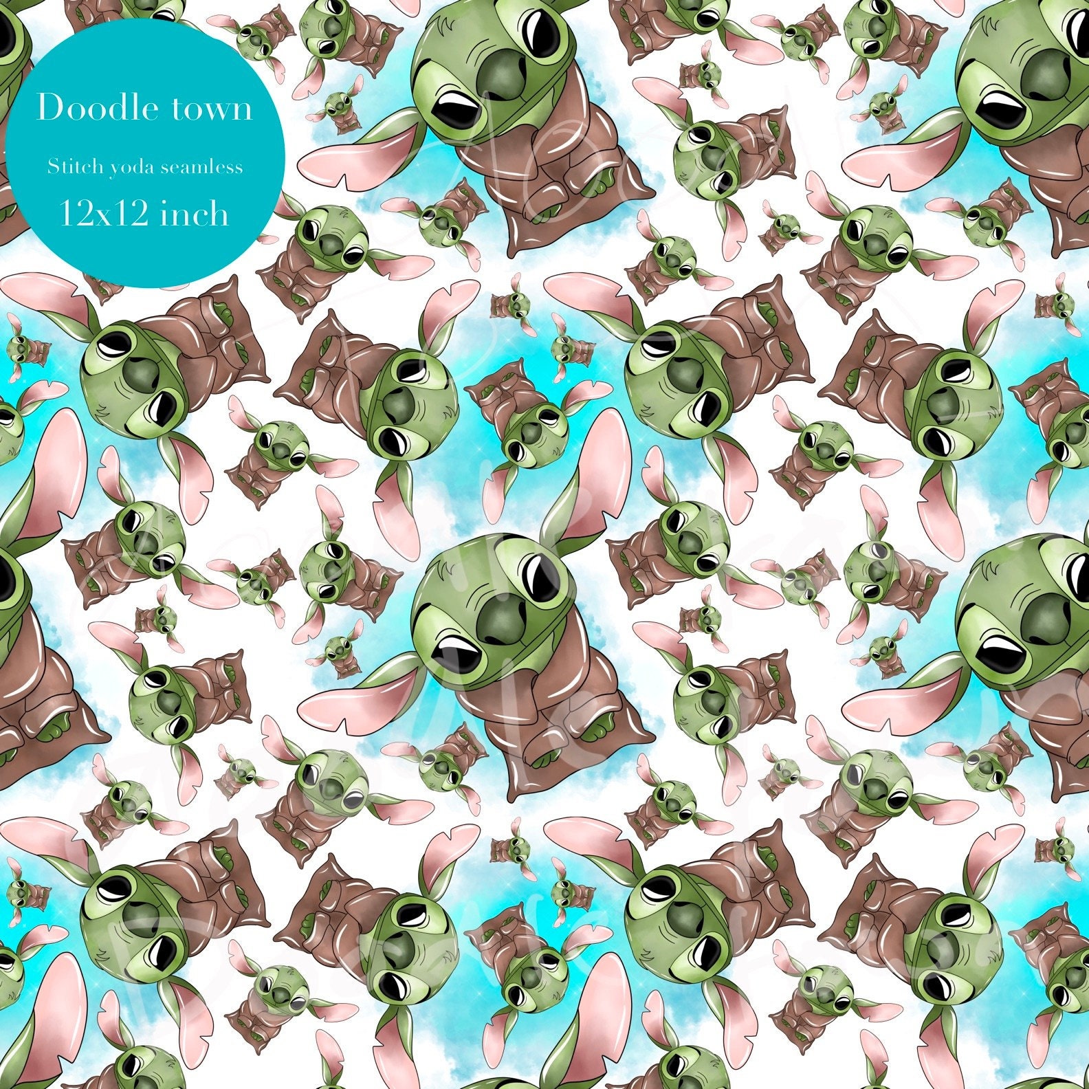 Stitch Seamless Design Watercolour Stitch Design - Etsy