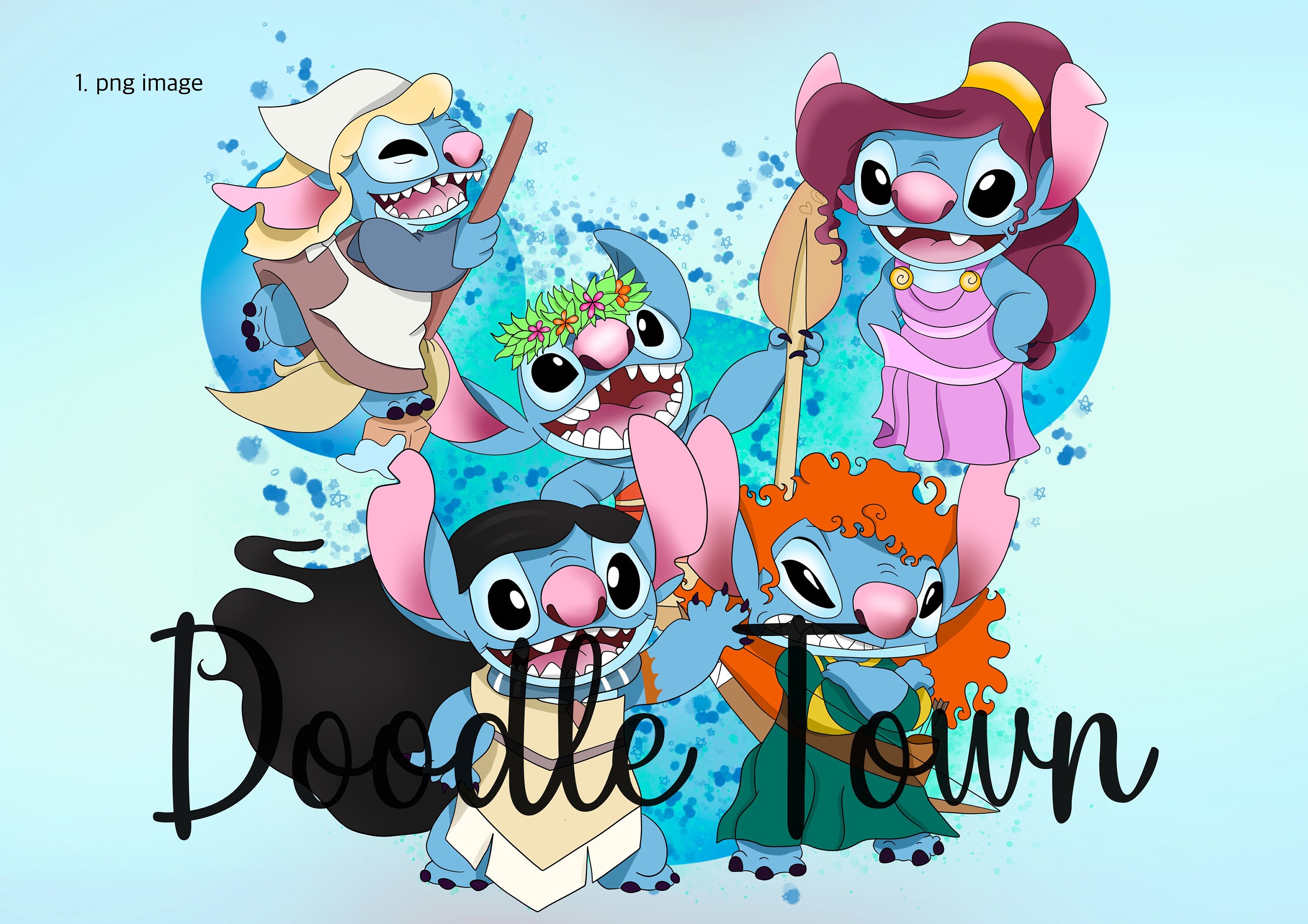 Stitch Clipart Stitch Princess Sublimation Princess - Etsy