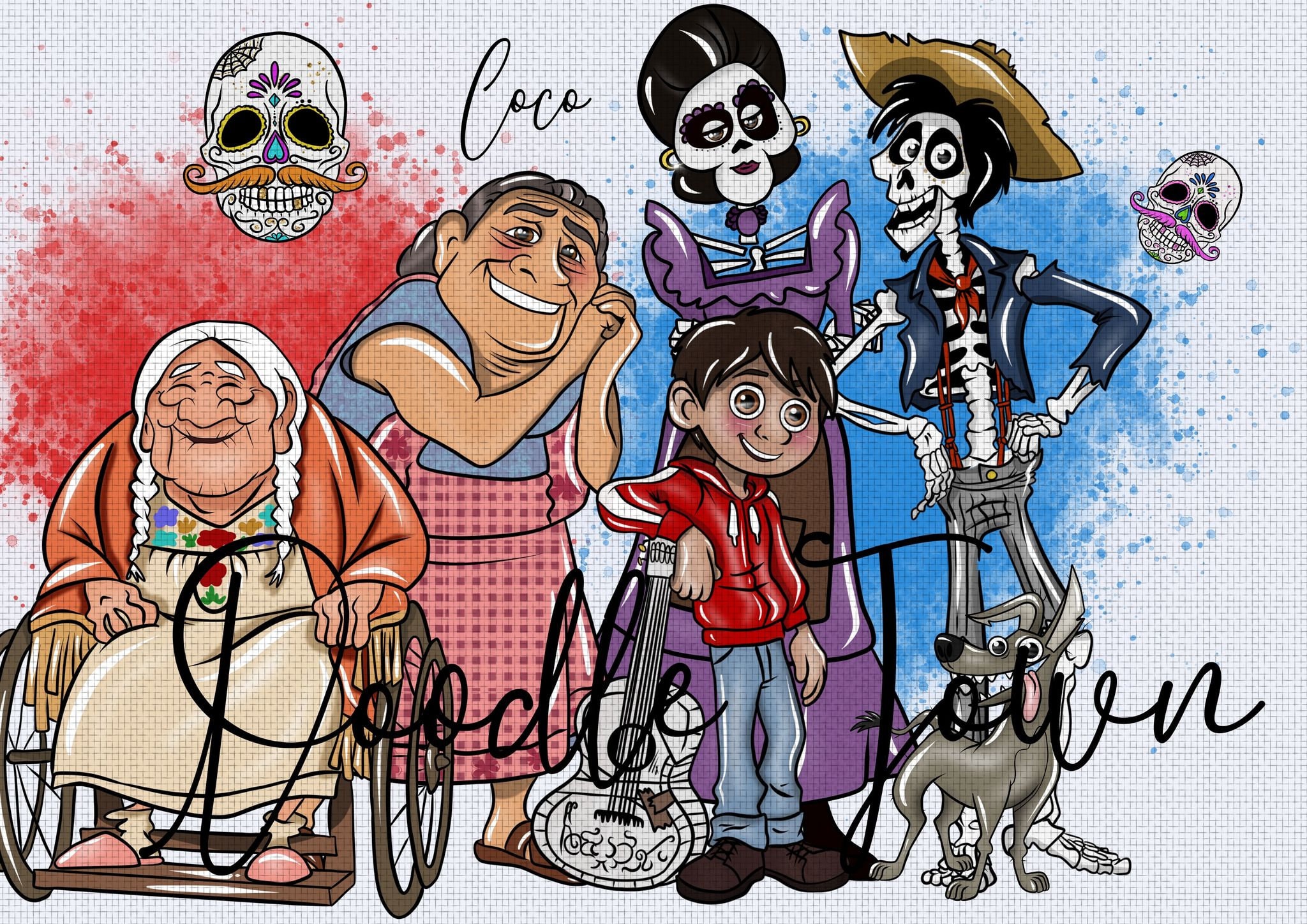 Coco Clipart. Family Clipart Family Png Watercolour - Etsy