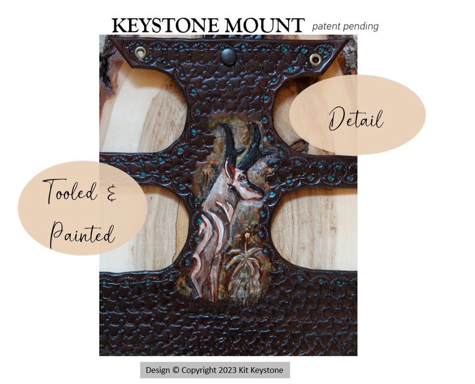 Euro Skull Mount DIY Kit Proghorn Antelope Tooled Painted on - Etsy