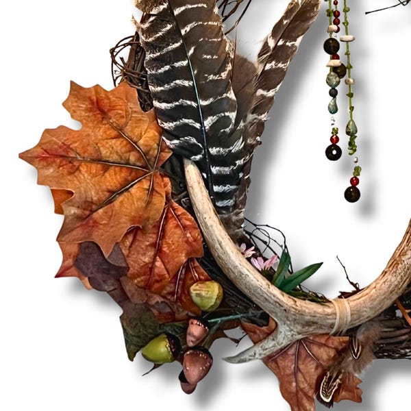 Antler Grapevine Wreath - Etsy