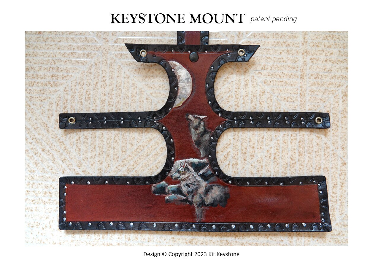 Euro Skull Mount DIY Kit Wolf Design Tooled and Painted on - Etsy