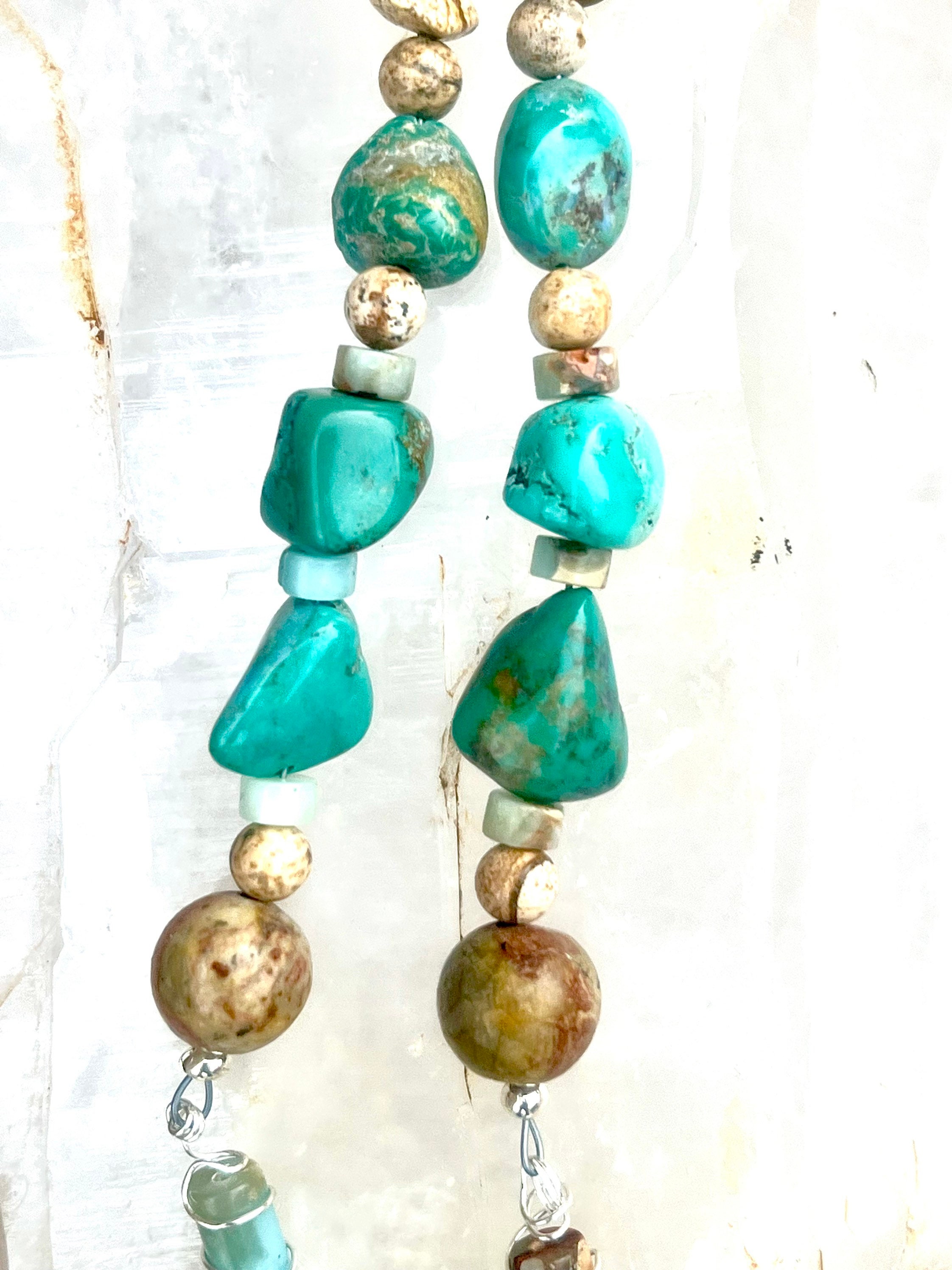 Beaded Gemstone Hunter Talismans, Double Strands of Real Nevada ...