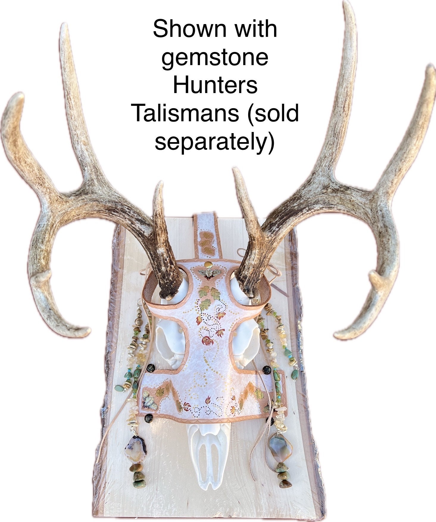 Euro Skull Mount DIY Kit, Tooled and Painted Leather, Beautiful Design ...