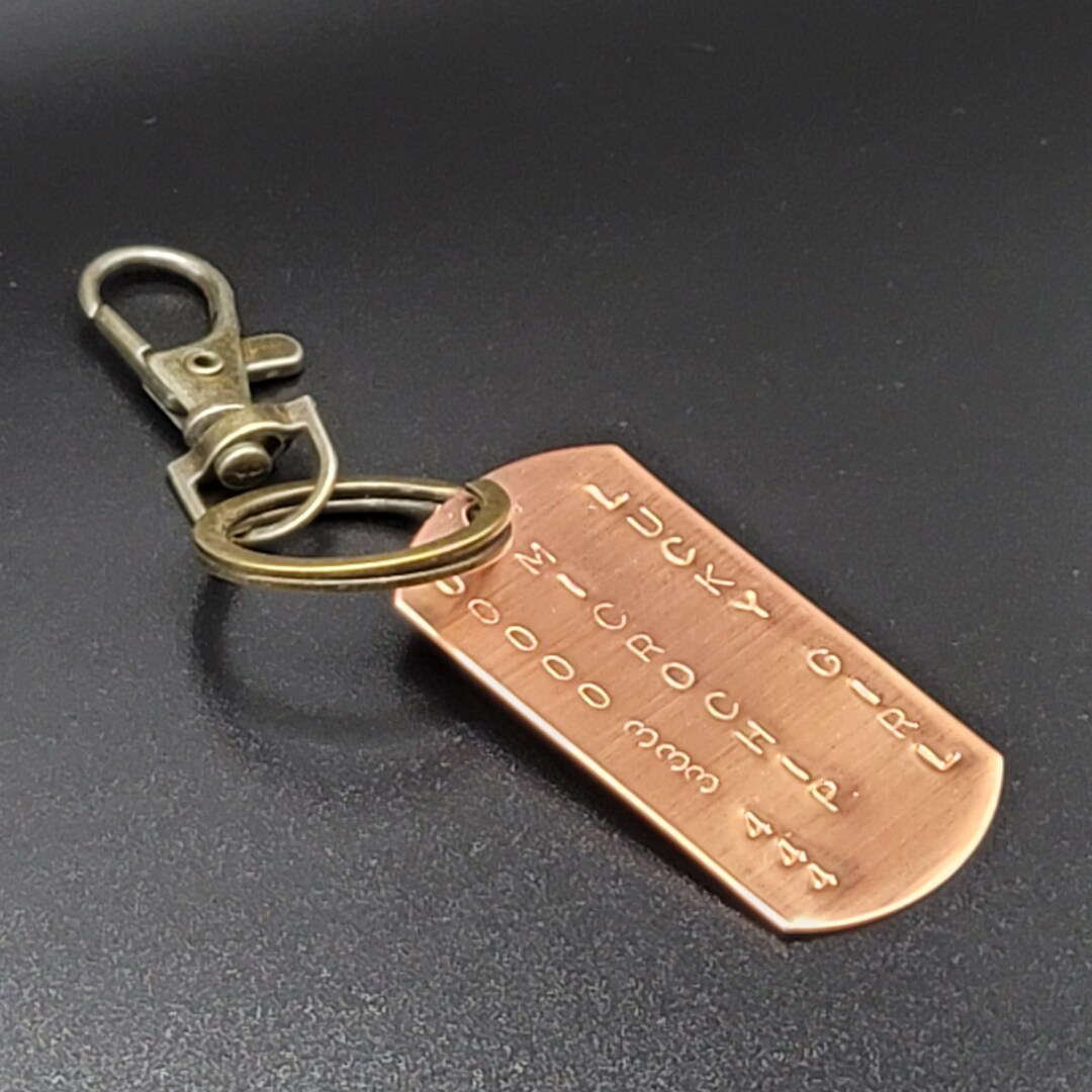 Personalized Copper Microchip Dog Tag - Etsy