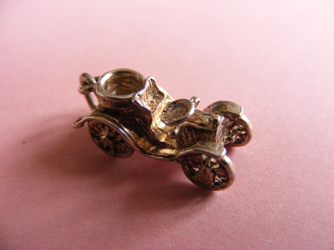 Vintage Sterling Silver Charm: Motor Car (H) - Etsy