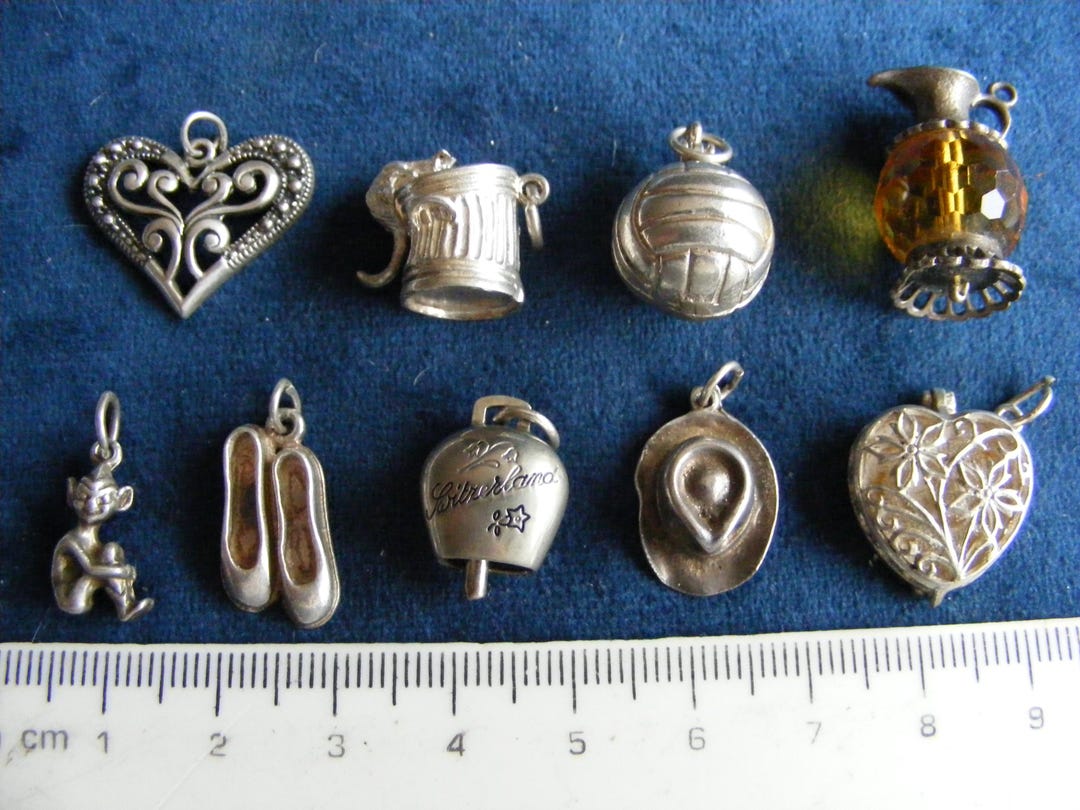 Vintage Sterling Silver Charm Charms Crystal Jug Pixie (U) - Etsy UK