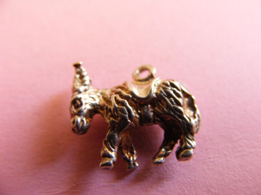 Vintage Sterling Silver Charm Donkey Charms Pendant 925 (I) - Etsy